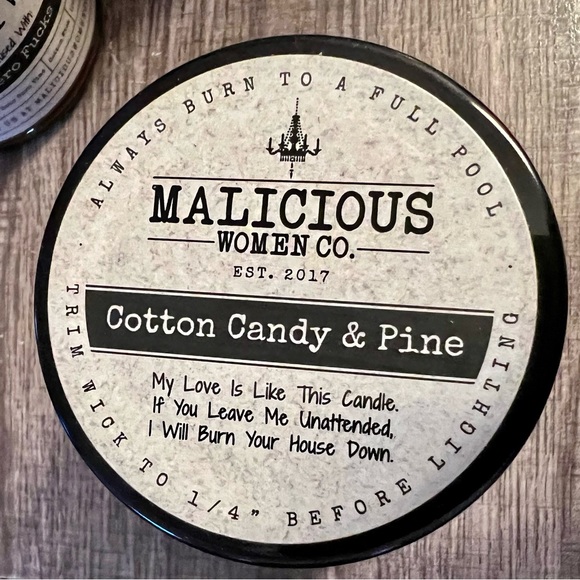 malicious women candle co | Accents | New Malicious Women Candle Co Fck ...